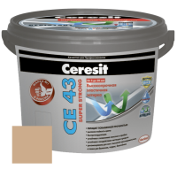Затирка цементная Ceresit CE 43 Super Strong Багамы бежевый 2 кг купить ...